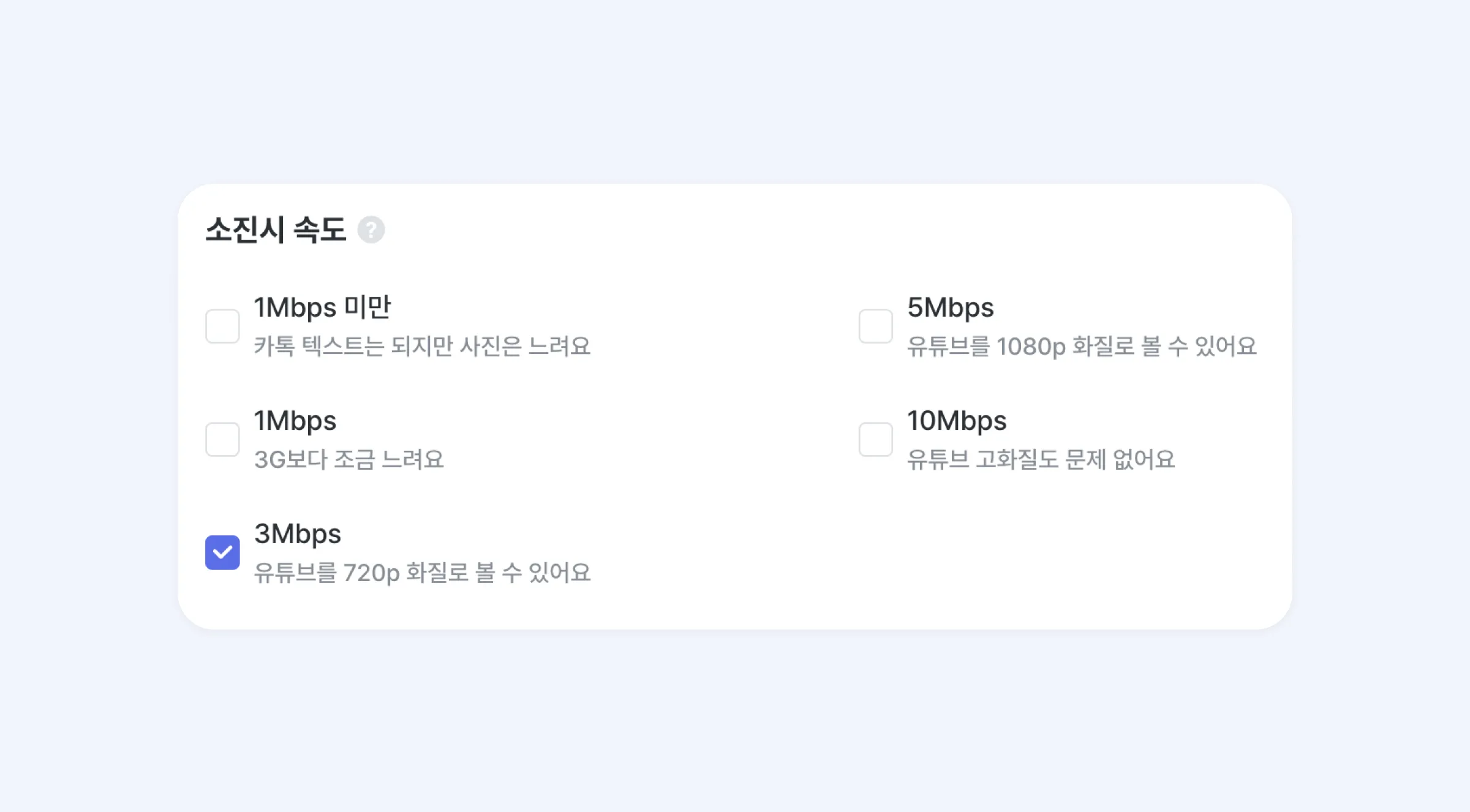 데이터 무제한 1Mbps, 3Mbps, 5Mbps 속도 차이는? | 모요, 모두의요금제